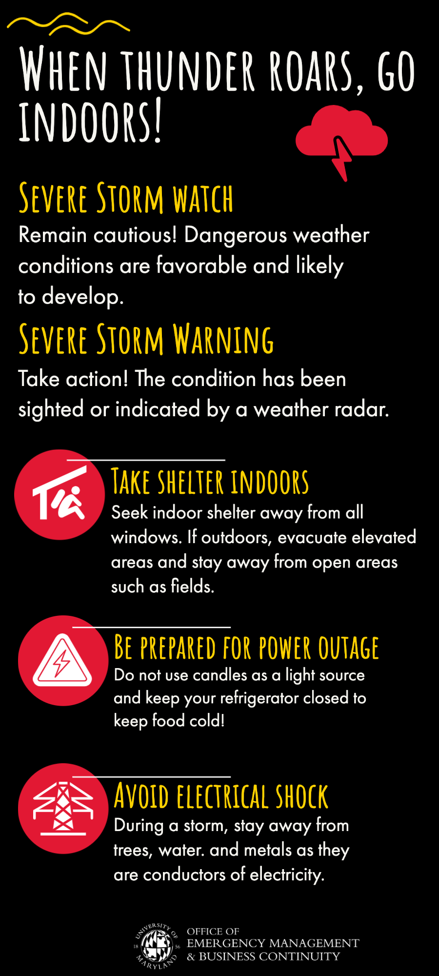 Thunderstorm Preparedness | Office of Emergency Management and Business ...